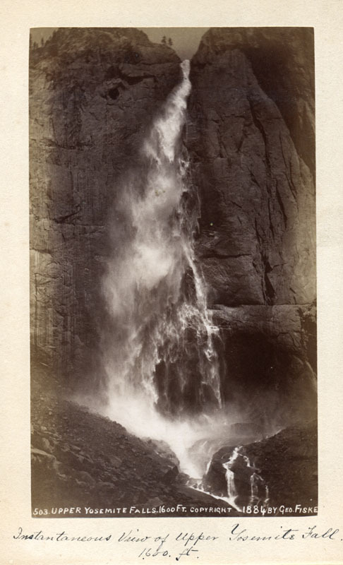 Instantaneous View of Upper Yosemite Fall. 1600 ft. by George Fiske ...