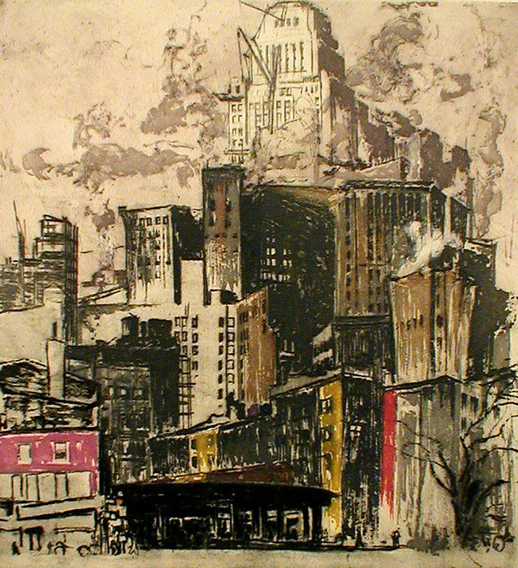 New York South Side by Max Pollak | Annex Galleries Fine Prints