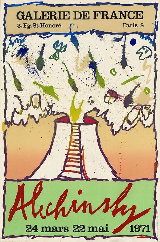 Alechinsky Exhibition Poster Galerie de France by Pierre Alechinsky ...
