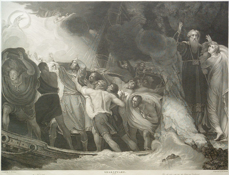 Shakespeare Gallery folio, "Tempest, Act I, Scene I"; as engraved by ...