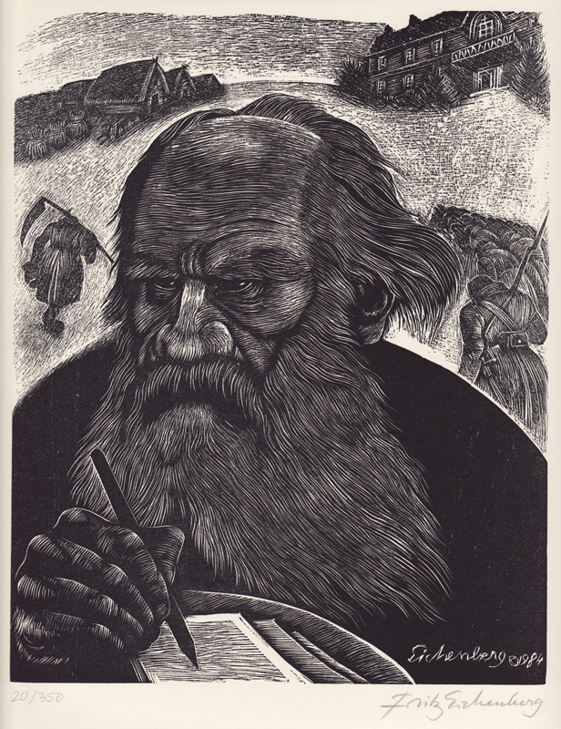 Tolstoy (from "Homage", a portfolio of 12 portraits) by Fritz ...