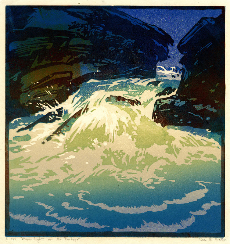 Moonlight on the Konkapot by Eva Auld Watson | Annex Galleries Fine Prints