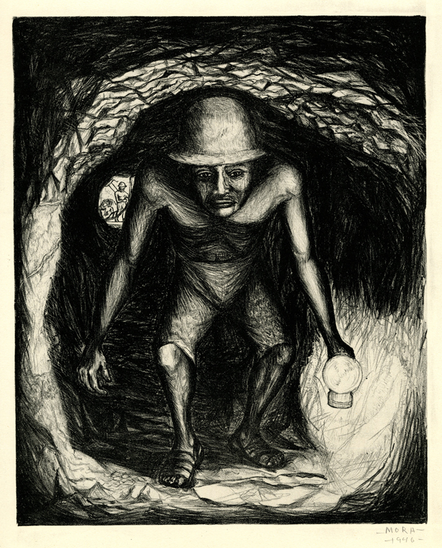 Mine Workers in Pachuca (from: Mexican Art - A Portfolio of Mexican ...