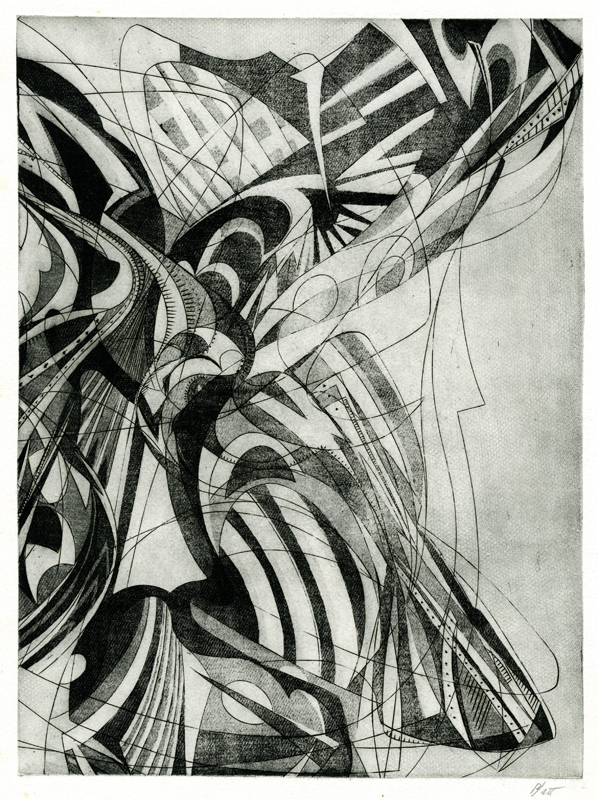 Untitled abstract by Daniel Philip Platt | Annex Galleries Fine Prints