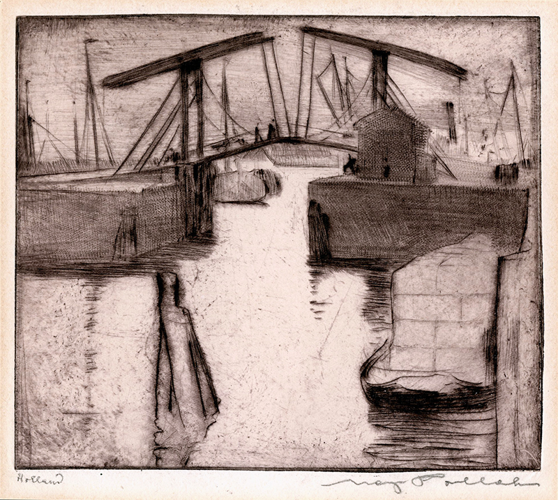 Holland (Am Holland Kanal) or (Bridge in Holland) by Max Pollak | Annex ...