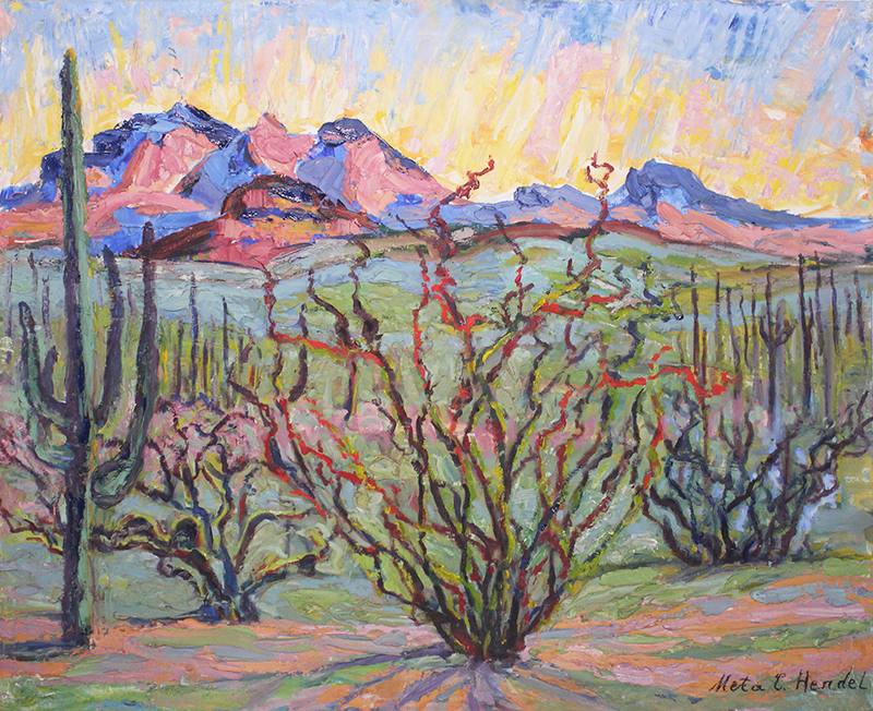 (Arizona Desert landscape) by Meta Cohen Hendel | Annex Galleries Fine ...
