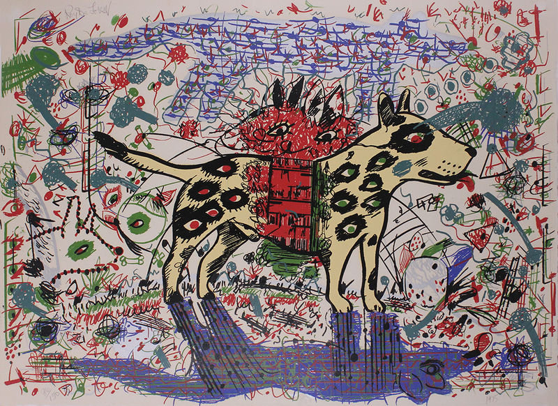 Dog with Shadow (a.k.a. The Dog) by Roy De Forest | Annex Galleries ...