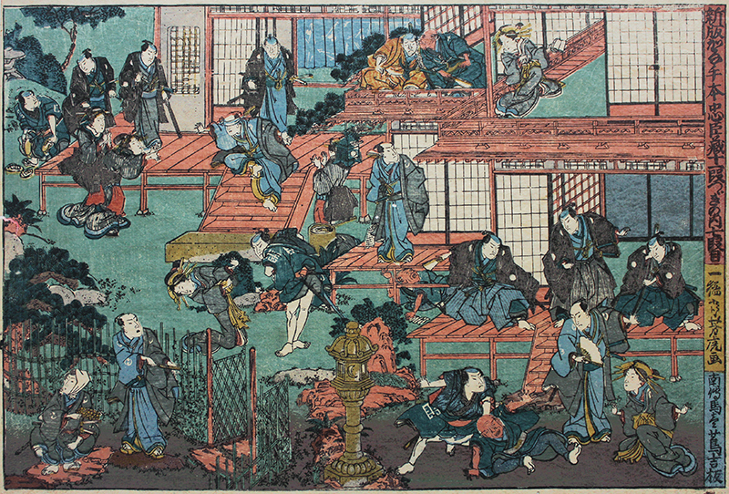 (Chaotic scene in a Japanese garden) by Unidentified | Annex Galleries ...