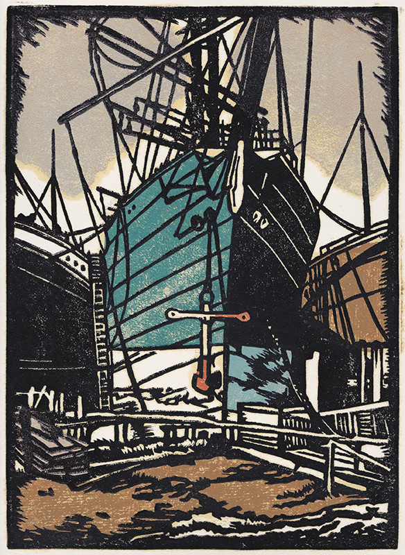 Drydock by William Miles "Bill" Fitch | Annex Galleries Fine Prints