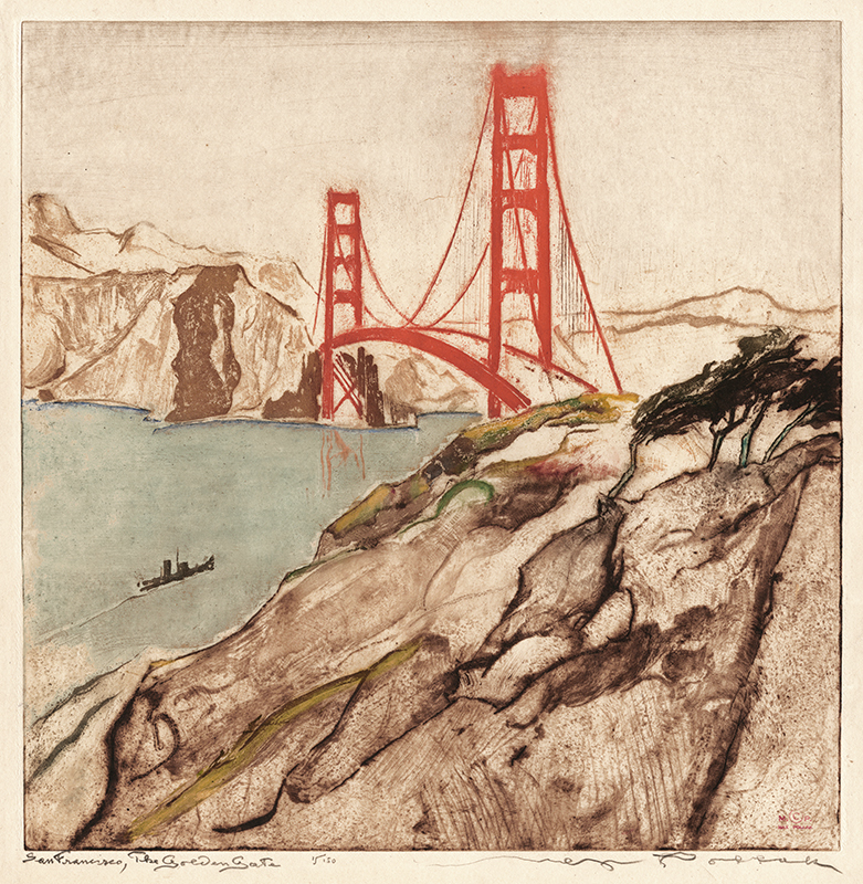 San Francisco, The Golden Gate by Max Pollak | Annex Galleries Fine Prints