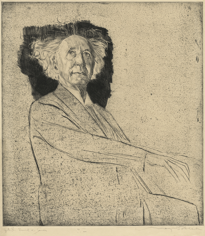 Prof. Emil v. Sauer by Max Pollak | Annex Galleries Fine Prints