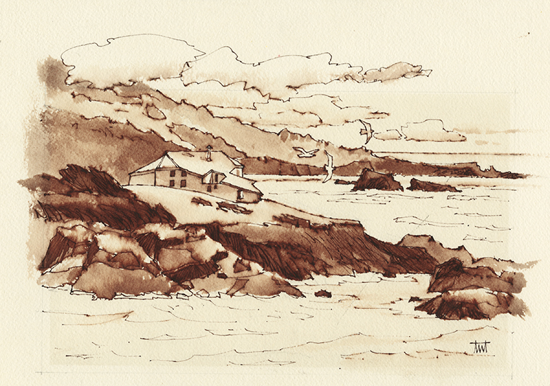 Scene Near Sea Ranch Along the Northern California Coast by William T ...