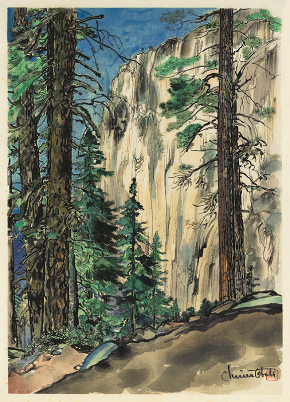 Eagle Peak Trail by Chiura Obata | Annex Galleries Fine Prints