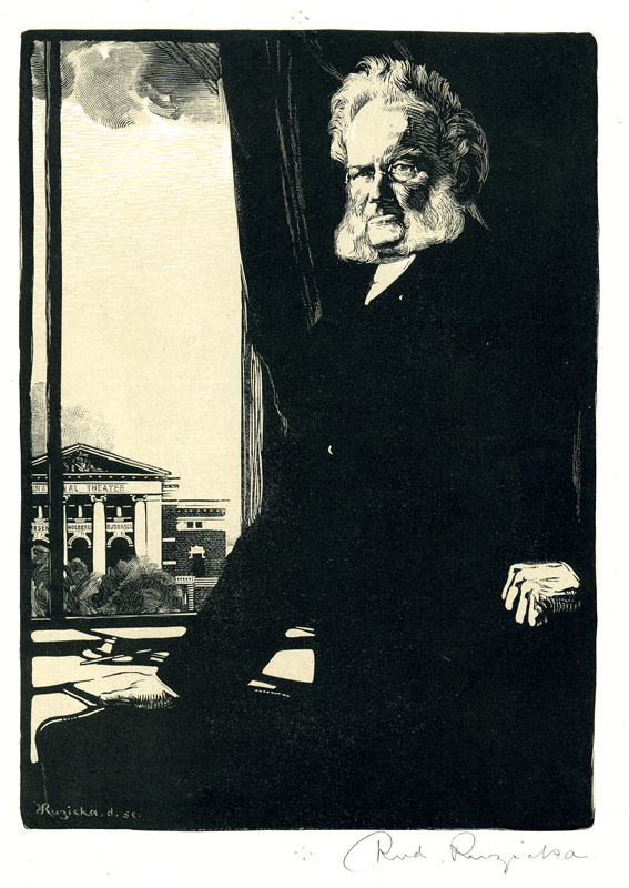(Henrik Ibsen and The National Theatre, Oslo) by Rudolph Ruzicka ...