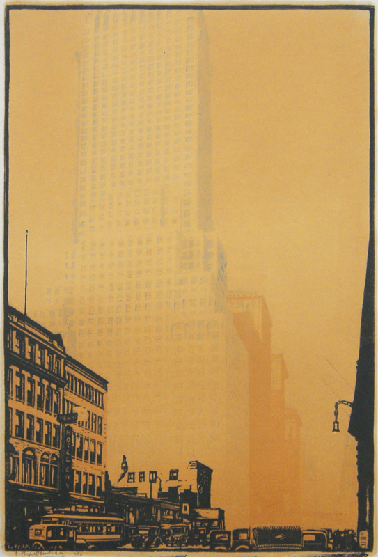 Chanin Building, New York by Emile Antoine Verpilleux | Annex Galleries ...