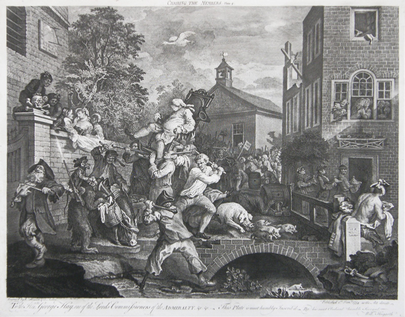 Chairing the Members - Plate 4 from "Complete Set of Four Engravings ...