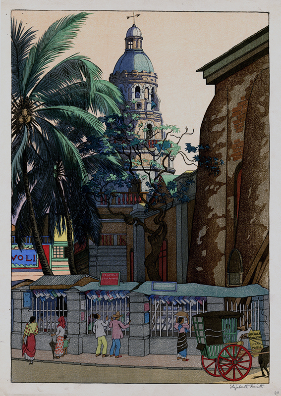 Santa Cruz Church, Manila by Elizabeth Keith | Annex Galleries Fine Prints