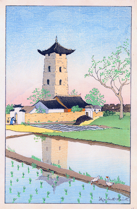 Bell Tower, Soochow, China by Elizabeth Keith | Annex Galleries Fine Prints