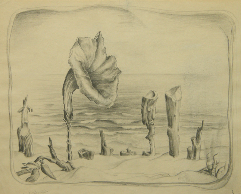 Surreal Landscape Drawing