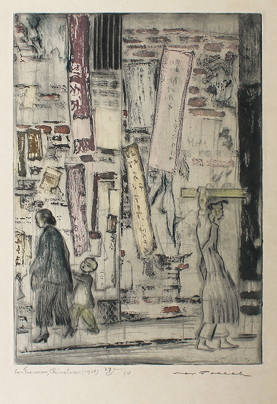 San Francisco, Chinatown (1930) by Max Pollak | Annex Galleries Fine Prints