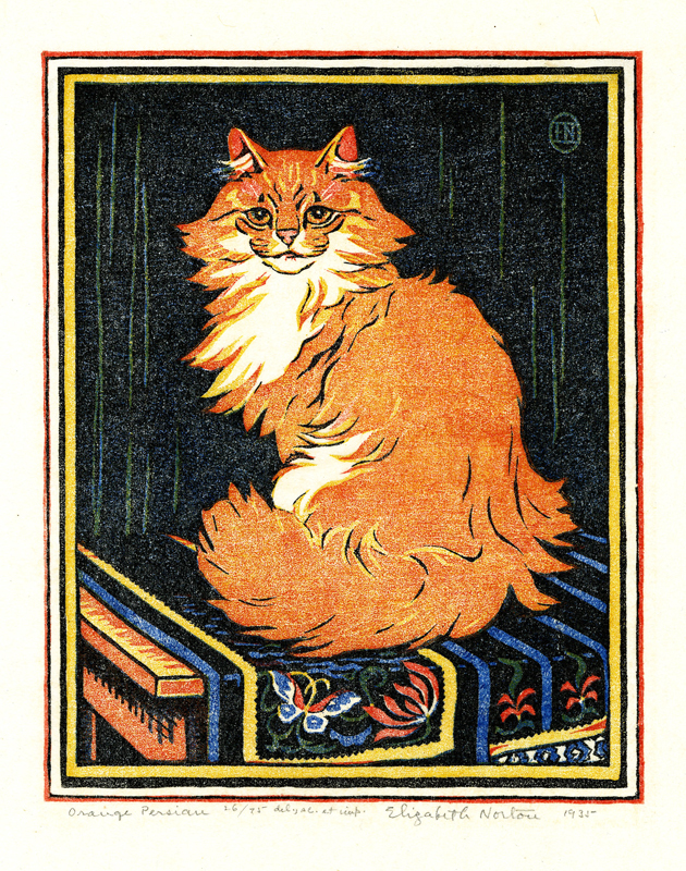 Orange Persian by Elizabeth Norton | Annex Galleries Fine Prints